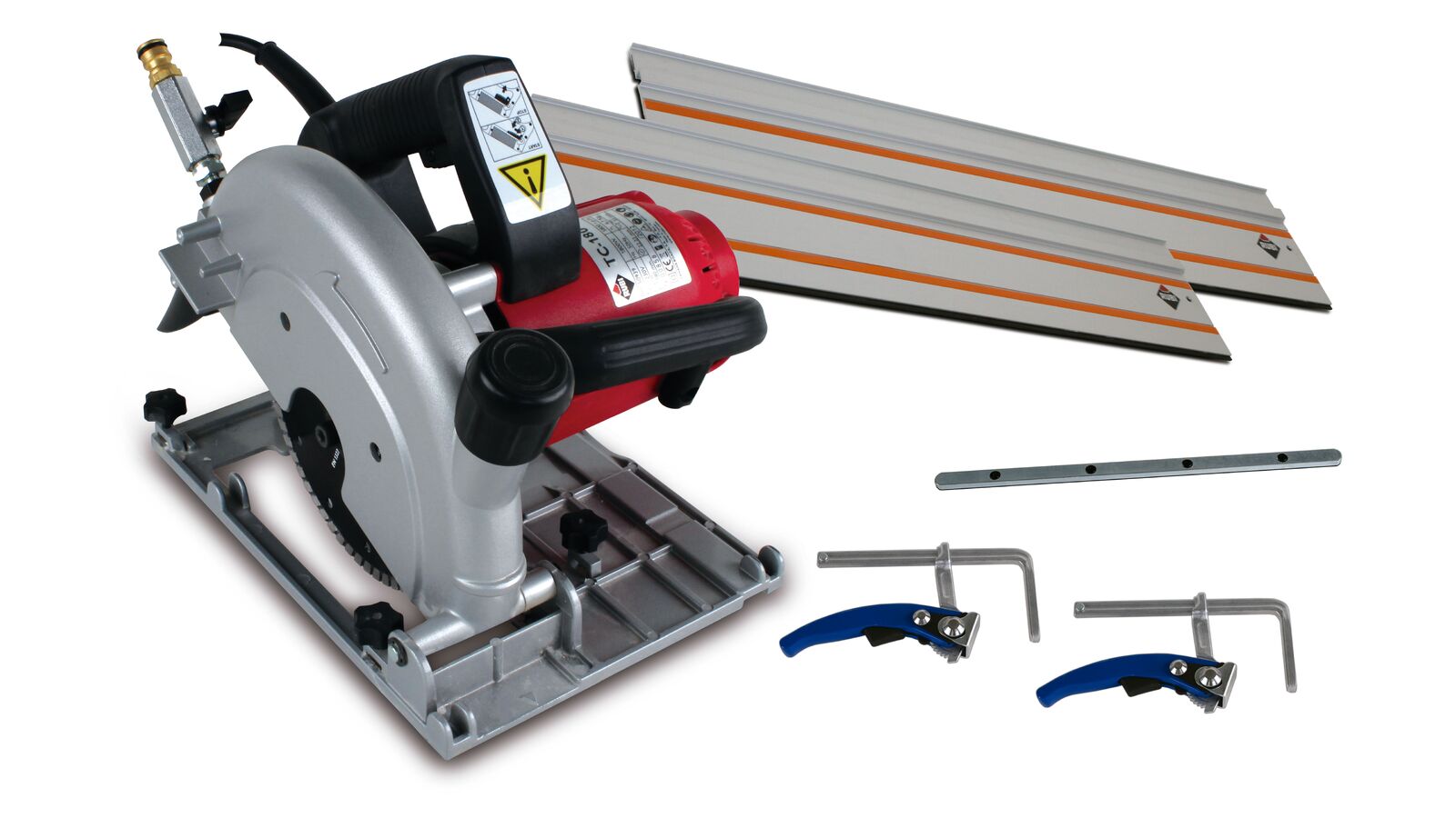 Rubi TC-180 Rail Wet Dry Saw and Accessories